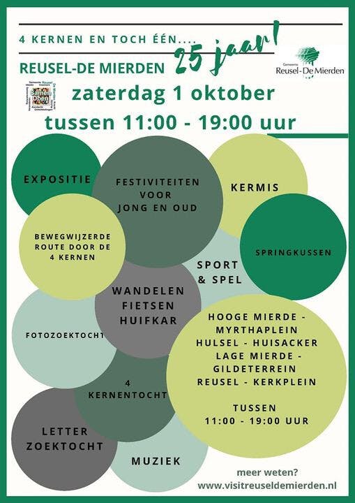 1 oktober 25 jaar Reusel-De Mierden | in berichten op Grensdorpen
