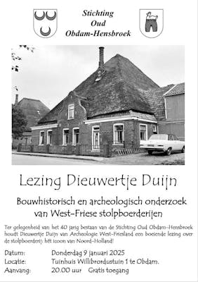 Lezing Stichting Oud Obdam-Hensbroek | in berichten op Koggenbuurtjes