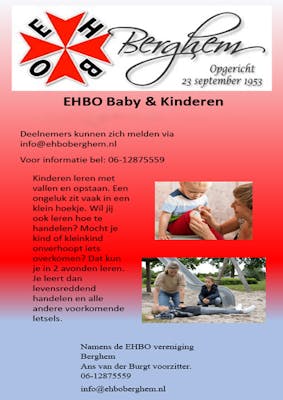 Cursus kinder-EHBO Berghem EHBO